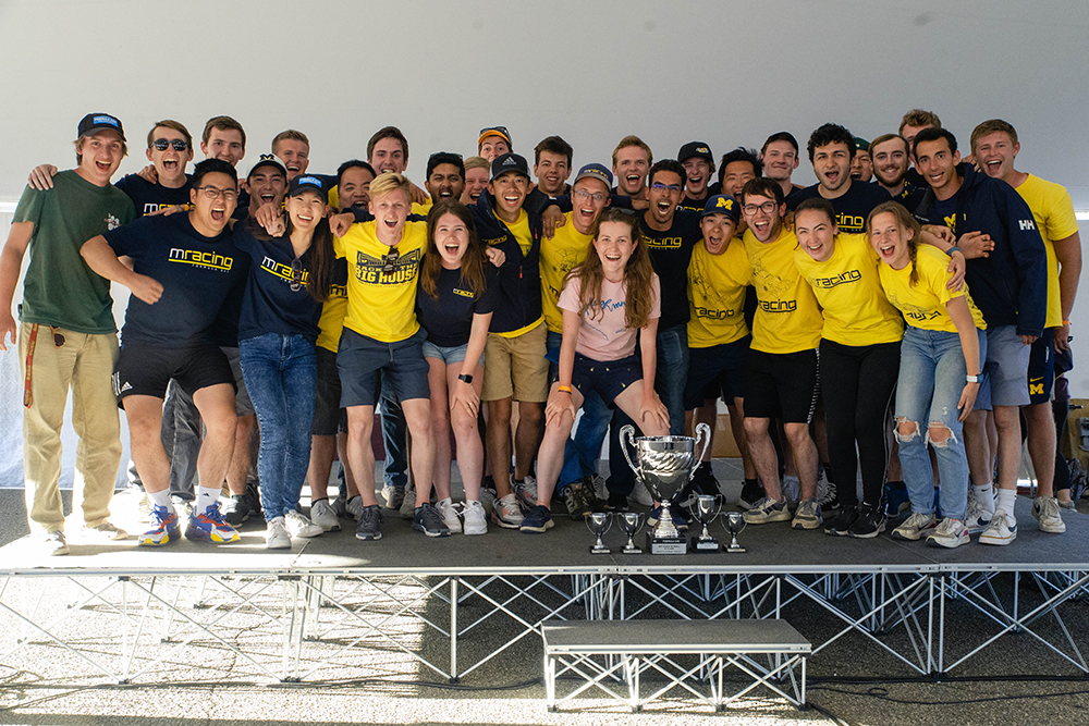 MRacing smokes competition with their first electric race car