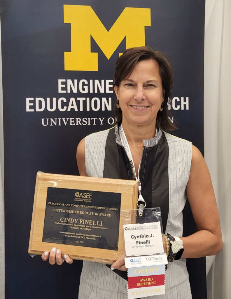Cindy Finelli receives ASEE ECE Division Distinguished Educator Award
